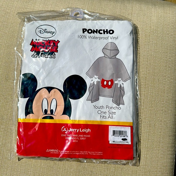Disney | Jackets & Coats | Disney Branded Youth Rain Poncho With Mickey ...